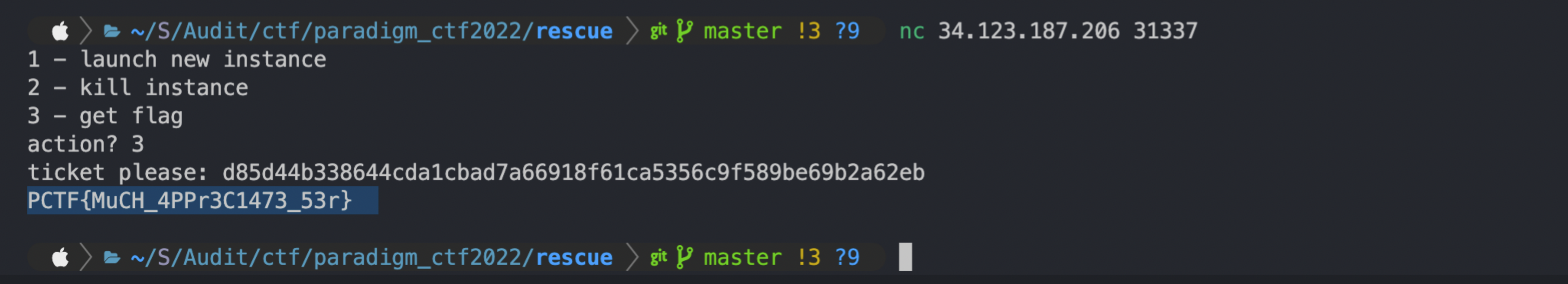 Paradigm CTF - Rescue - MevSec